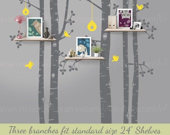 Shelf tree decal | Etsy