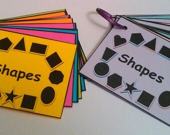 Shape flashcards | Etsy