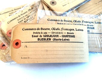 Vintage french tag | Etsy