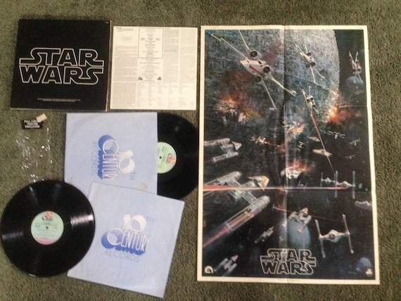 RARE Vintage Star Wars With POSTER John Williams by sweetleafvinyl