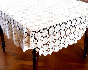 Crochet tablecloth | Etsy