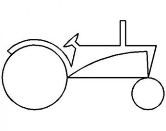 Tractor stencil | Etsy