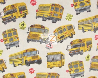 School bus fabric | Etsy