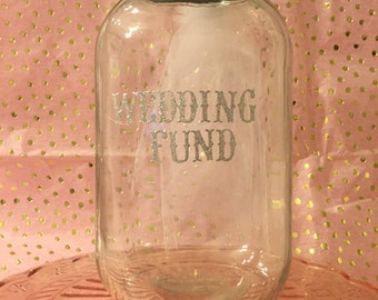 Wedding fund jar | Etsy