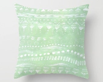 Mint green cushion | Etsy