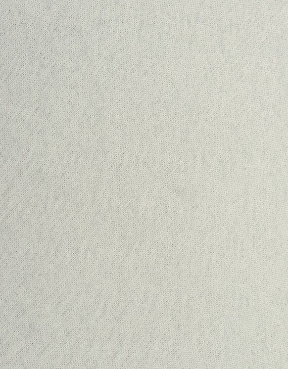 Natural with Gray Cotton French Terry Knit Fabric by the Yard