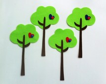 Unique felt tree related items | Etsy