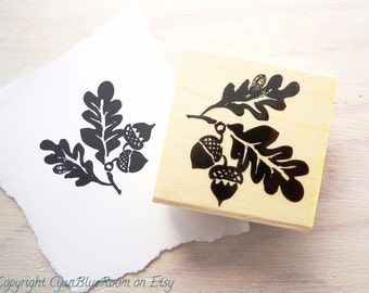 Oak tree stamp | Etsy