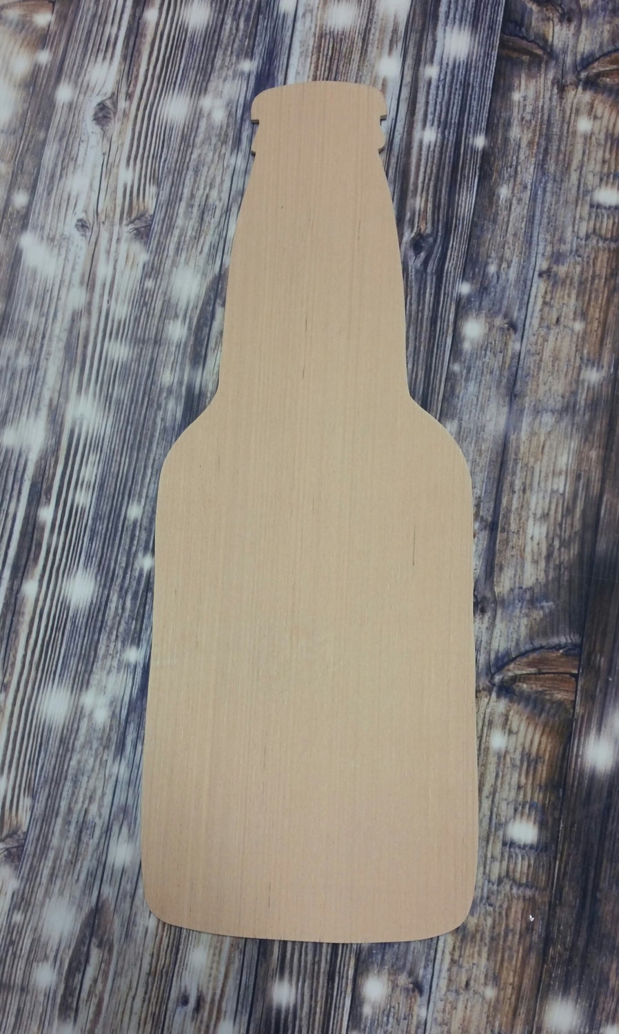 Beer Bottle Wooden Cutout Unfinished by BayouGiftsandUpcycle