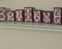 Unique believe blocks related items | Etsy