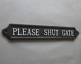 Please close gate | Etsy