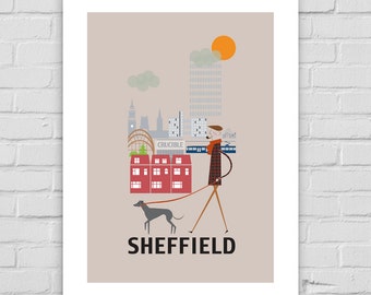 Sheffield print | Etsy