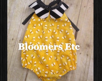 Bumble bee romper | Etsy