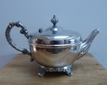 Unique silver plate teapot related items | Etsy