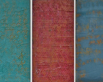 Triptych painting | Etsy