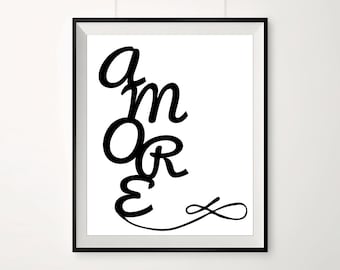 Amore print | Etsy