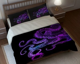 Octopus duvet cover | Etsy