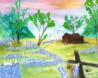 Countryside painting | Etsy