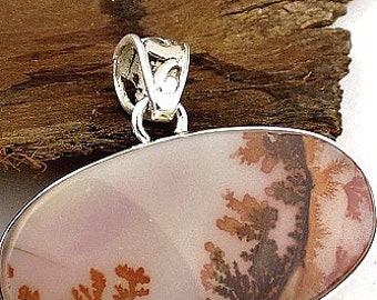Dendritic agate ring | Etsy