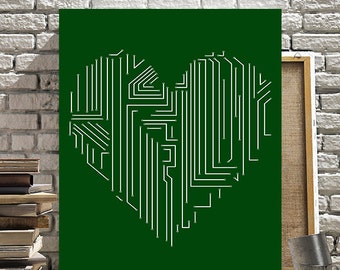 Circuit board art | Etsy