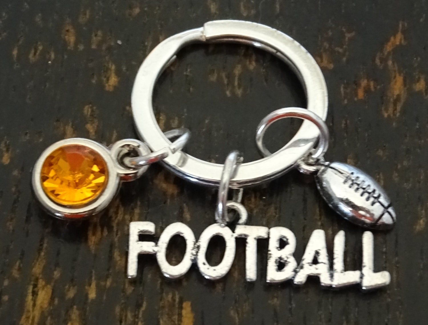 Football Keychain Custom Keychain Custom Key Ring Football