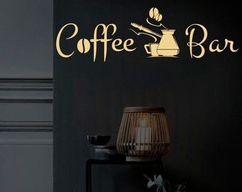 Coffee shop decals | Etsy