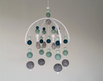 Felt ball mobile | Etsy