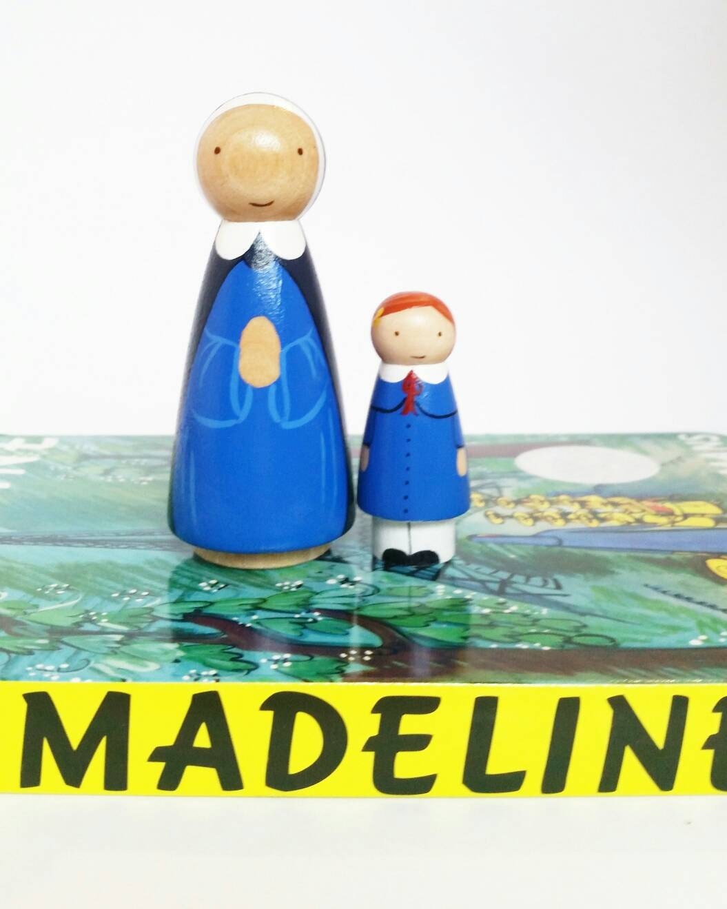Madeline Peg Doll Set // Baby Shower Gift // Wooden Toy