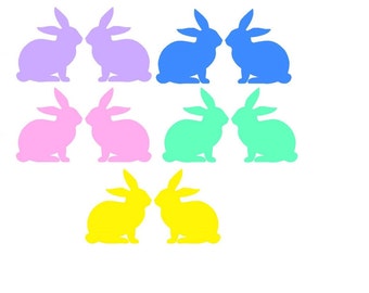 Rabbit decals | Etsy