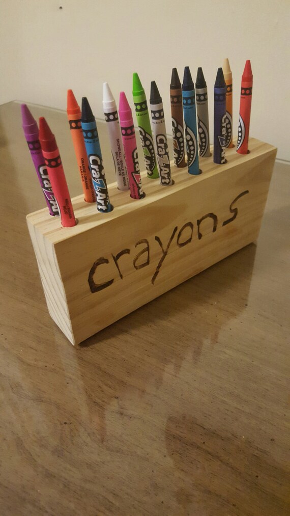 Personalized Wooden Crayon Box for Kids Free Shipping