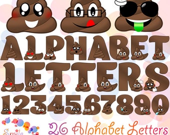 20 PNG JPG Emoji Poop Clipart Printable Poo Smiley Emoji