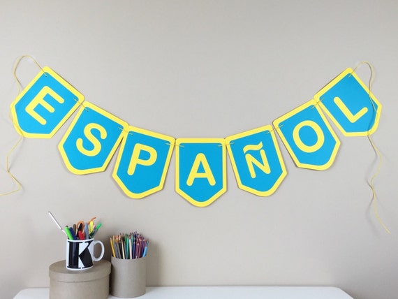 Items similar to Spanish Teacher Banner - Teacher Gift - Español ...