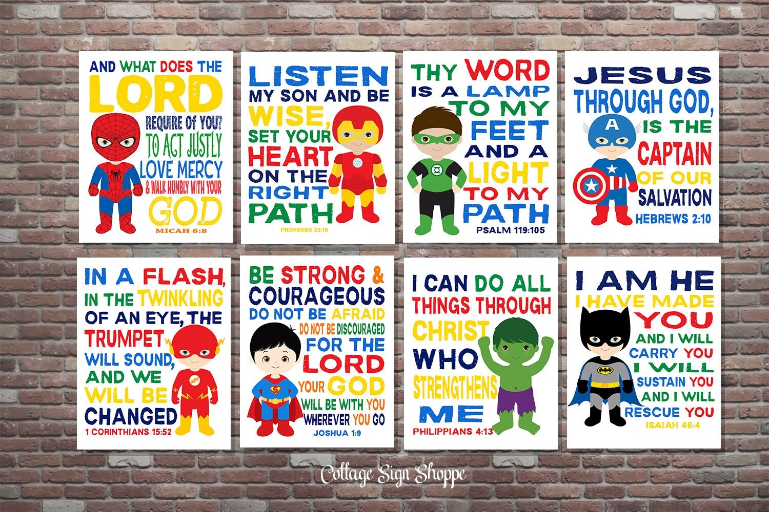 Superhero Art Christian Superhero Art DIGITAL YOU PRINT