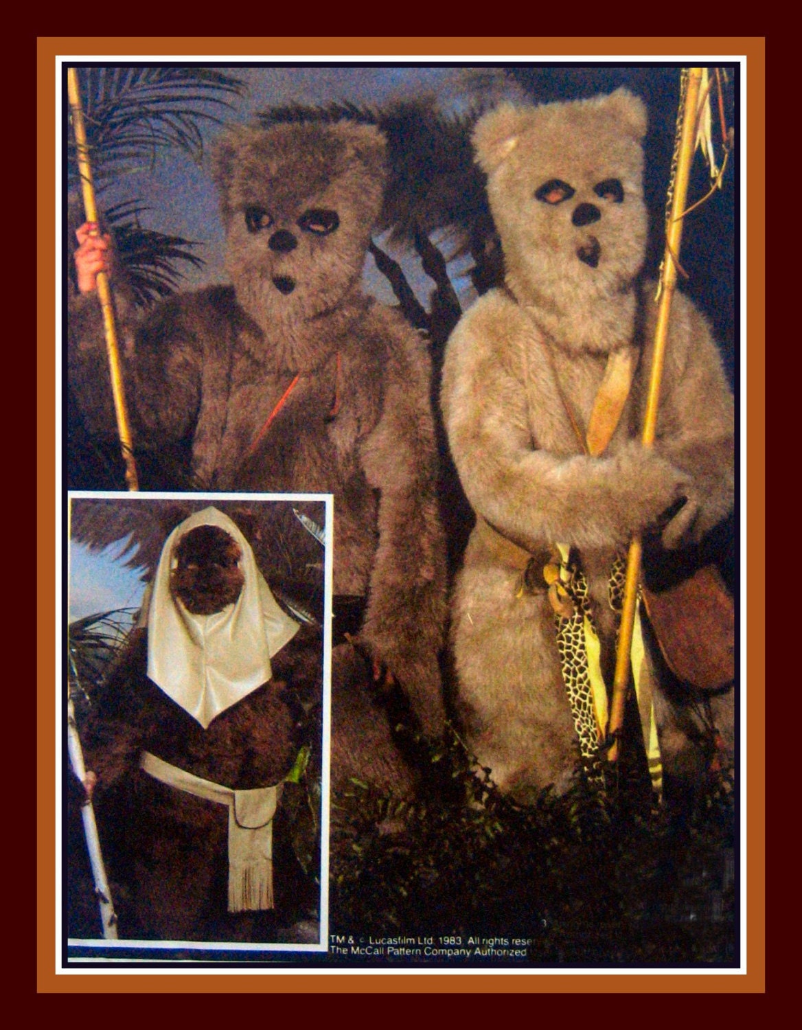 Vintage 1983-STAR WARS EWOK-Childrens Costume Sewing