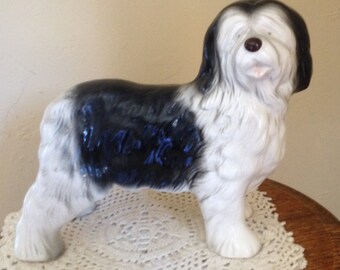 Sheepdog figurine | Etsy