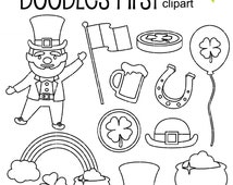 Unique leprechaun clip art related items | Etsy