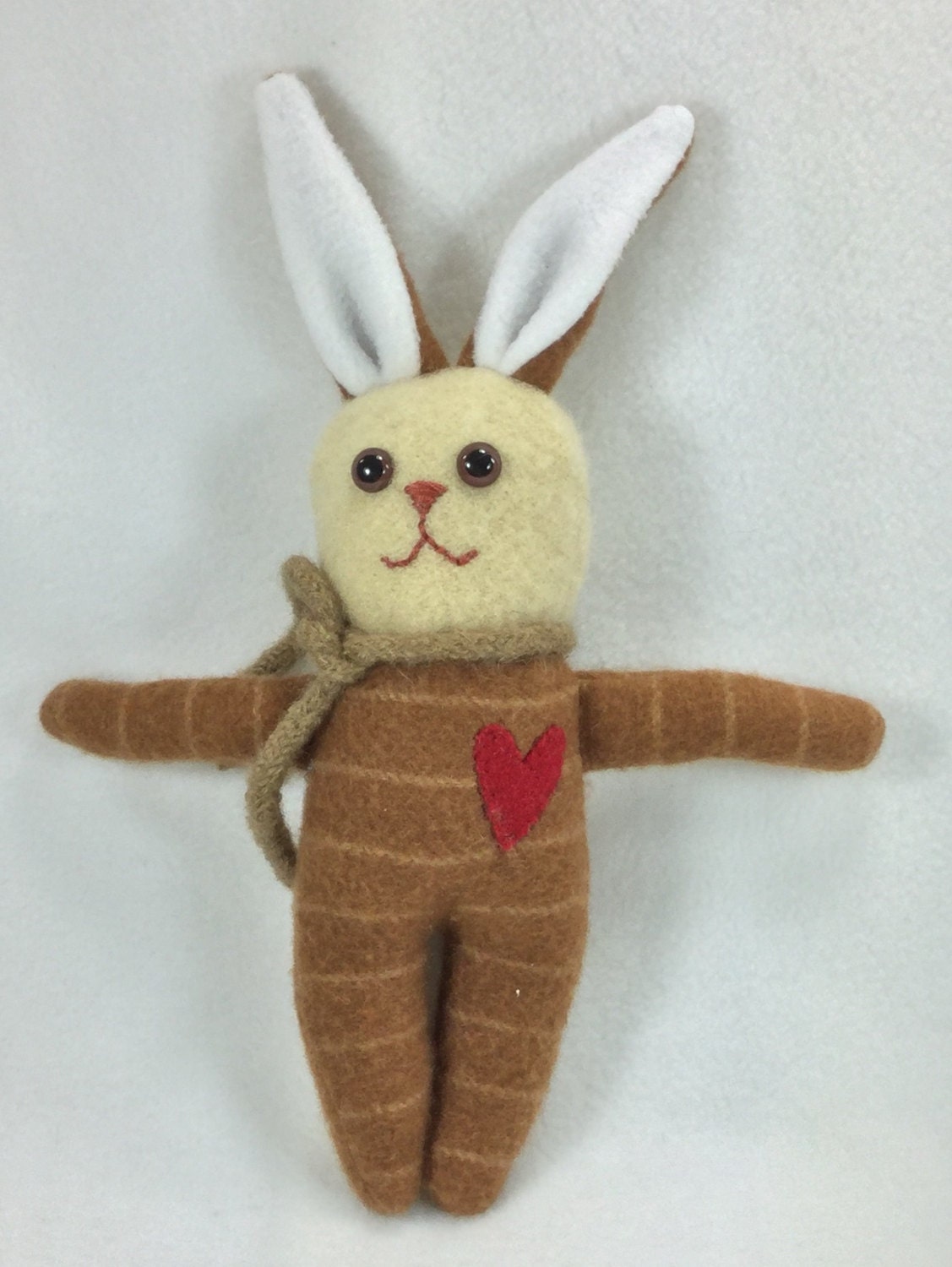 repurposed handmade rabbit-wool bunny-baby by NNY2ndTimeAround