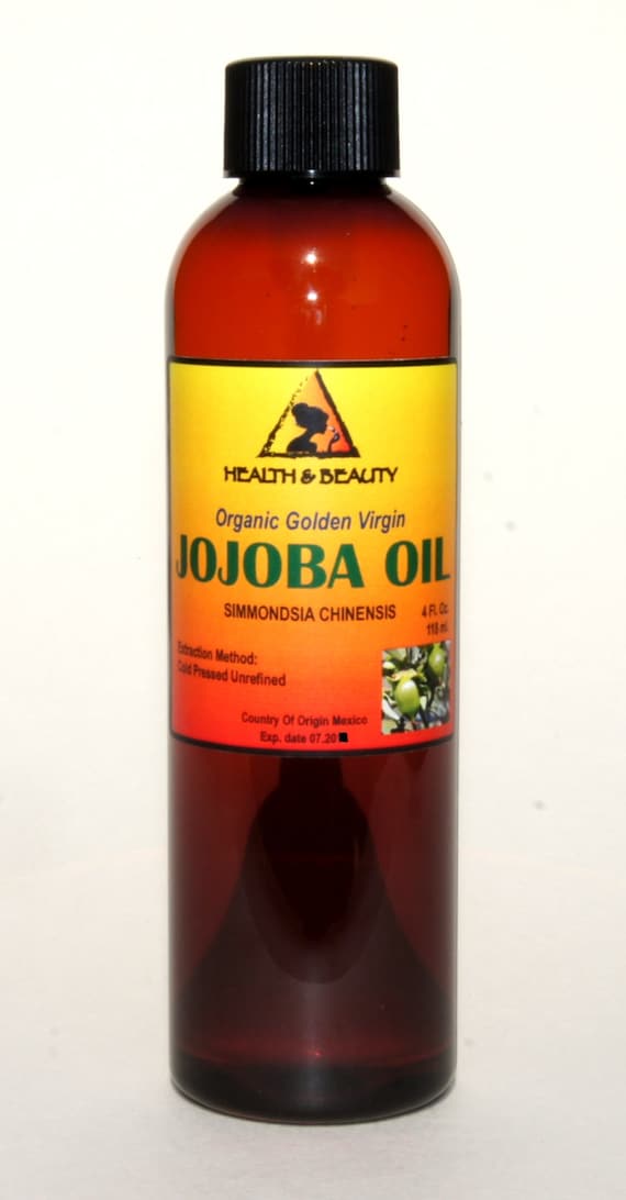 4 oz JOJOBA OIL GOLDEN Organic Carrier Unrefined by HBOilsCenter