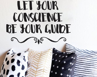Let your conscience | Etsy