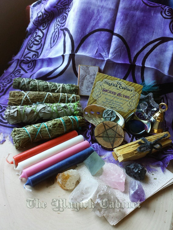 Goddess Wicca Altar Kit Witches Altar Kit Gift Set Smoke