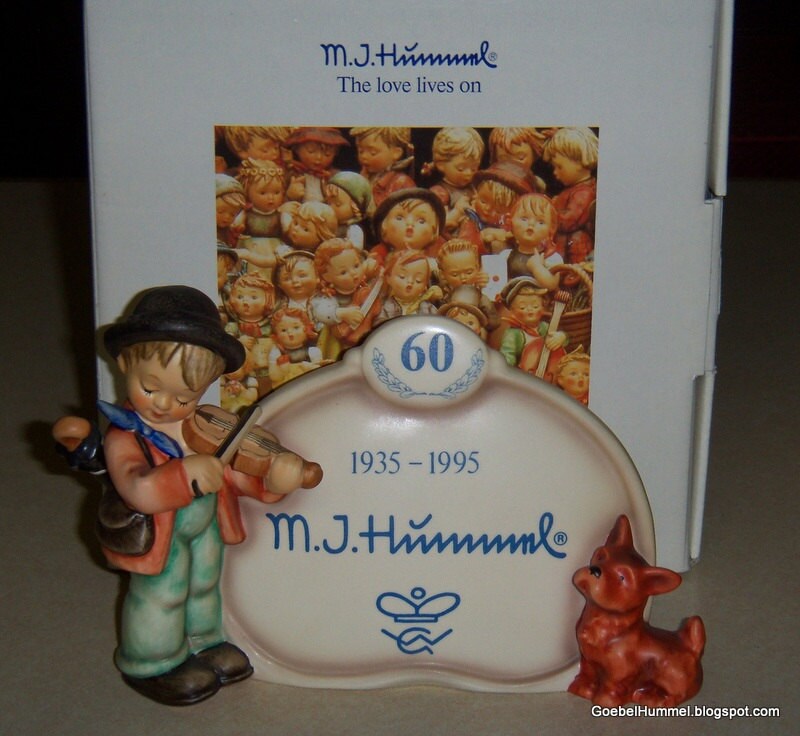 Puppy Love Goebel Hummel Display Plaque 767 TMK7 60 Year