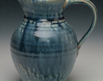 clay pitcher wine pitcher baptismal pitcher by WortmanPottery