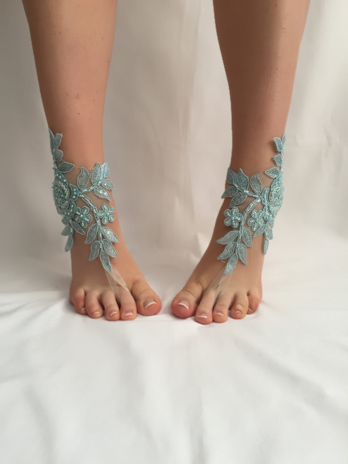 EXPRESS SHIPPING Turquoise Blue Sandals Beach wedding
