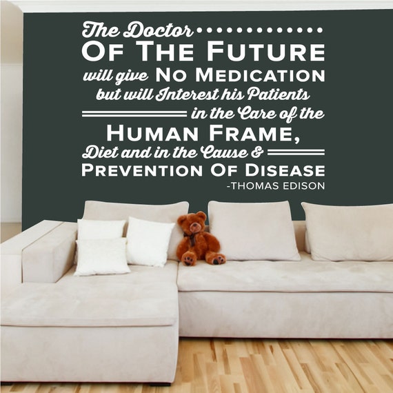 The Doctor of the Future Thomas Edison by WallDecalStudioscom