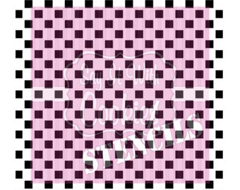 Checkerboard stencil | Etsy