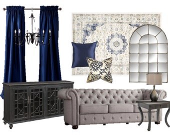 e-Design Custom Interior Design Living Room