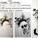Tim Burton Pencil Portrait Drawing Print