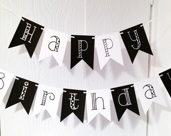 Chalkboard pennant | Etsy