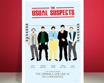 The Usual Suspects 16x12 Movie Poster