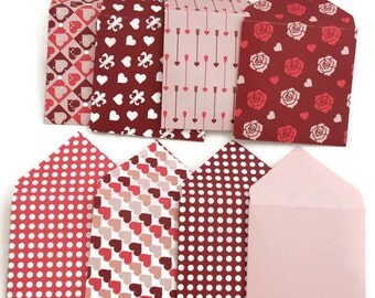 Mini valentine cards | Etsy